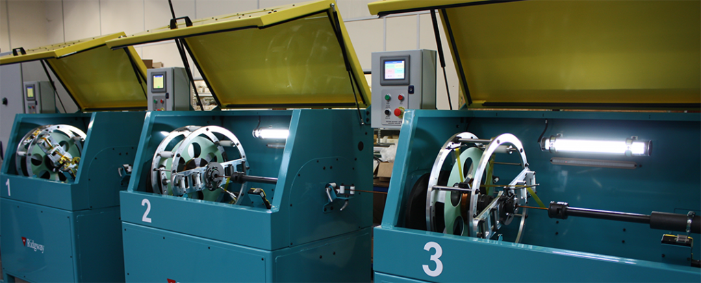 Taping Machine for larger wires and cables | Ridgway Machines